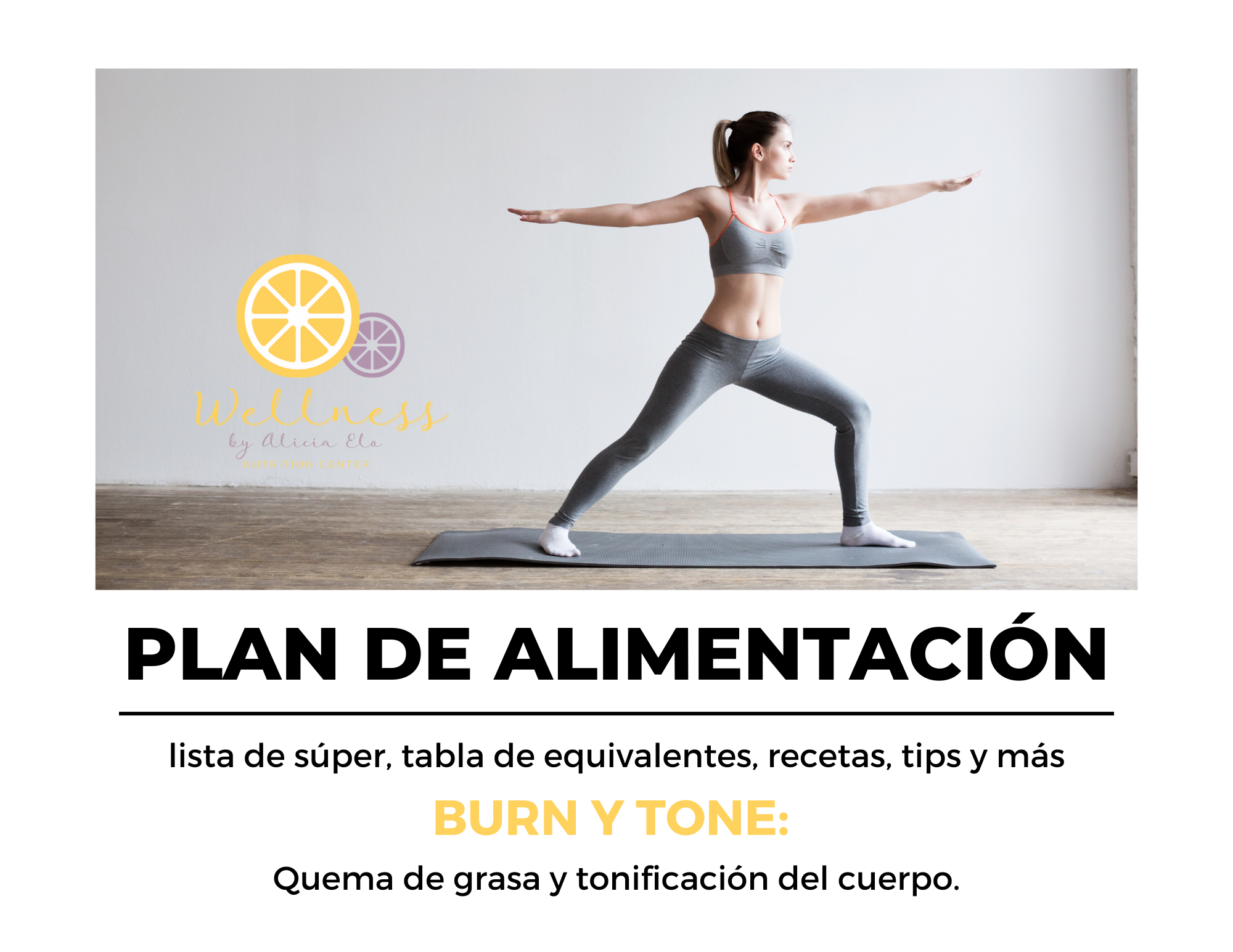 Plan de Alimentación: Burn & Tone – Wellness By Alicia Elo